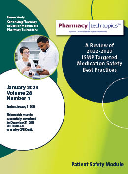 Pharmacy TechTopics - Pharmacy CE Module Details 87