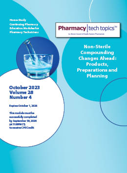Pharmacy TechTopics - Pharmacy CE Module Details 90